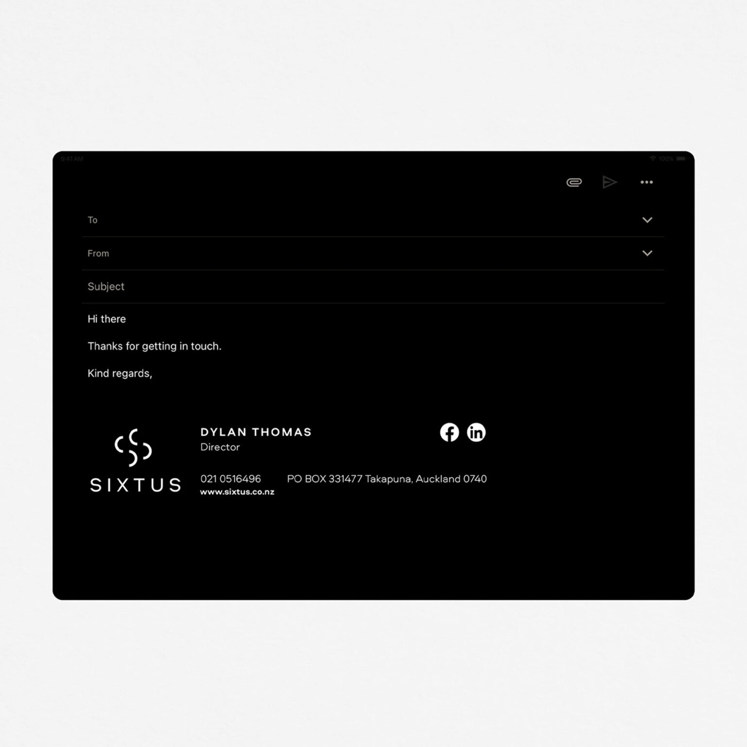 Custom Email Signature Design NZ • White Rabbit