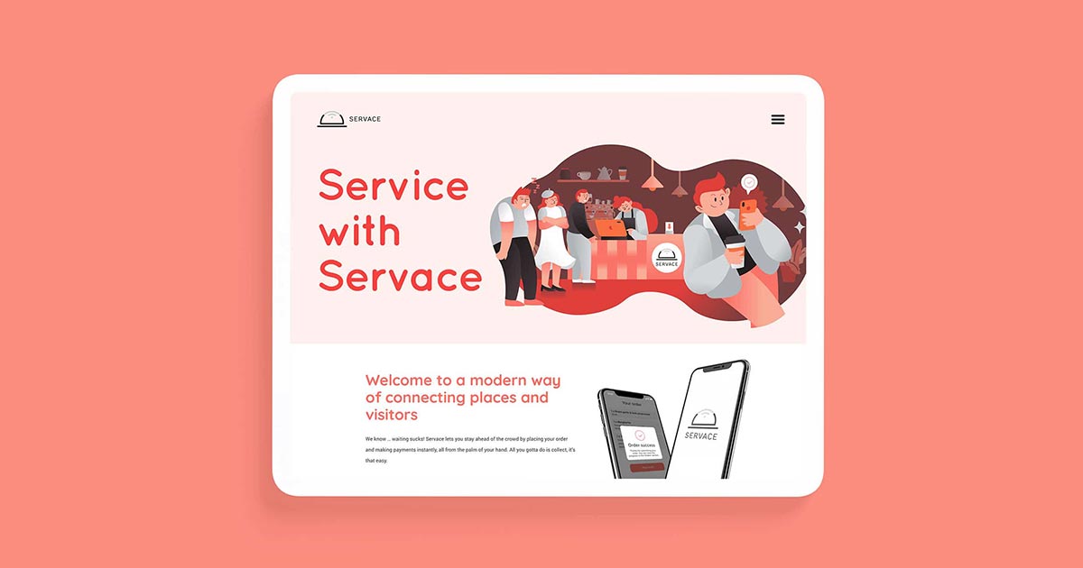Food Delivery App Design • Servace • White Rabbit