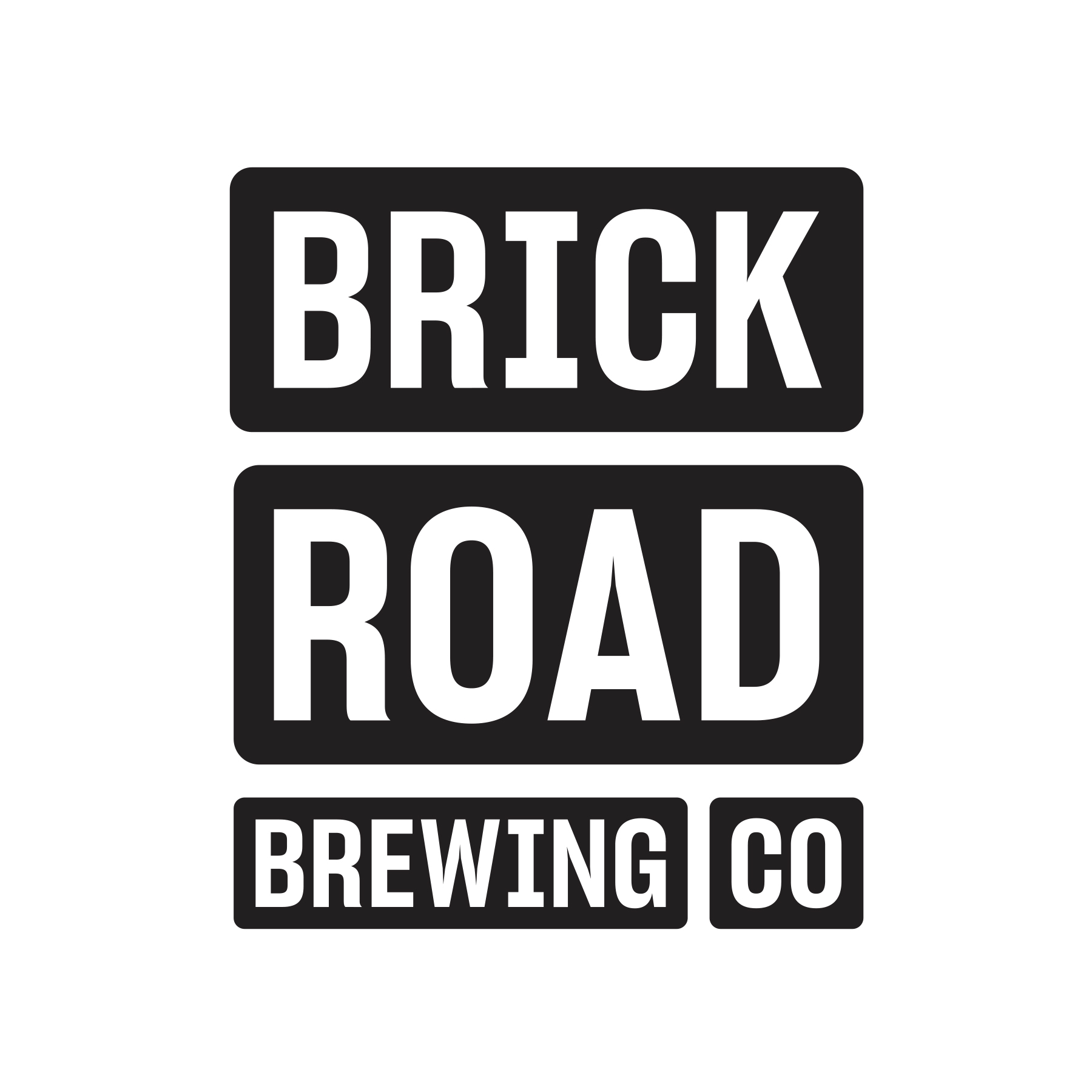 Beer Logo and Packaging • Brick Road Brewing • White Rabbit